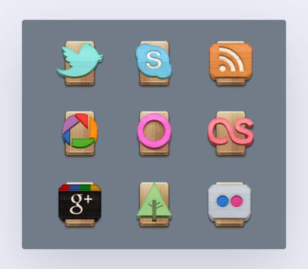 Premium & Free Social Icons Set | Pixeden Club
