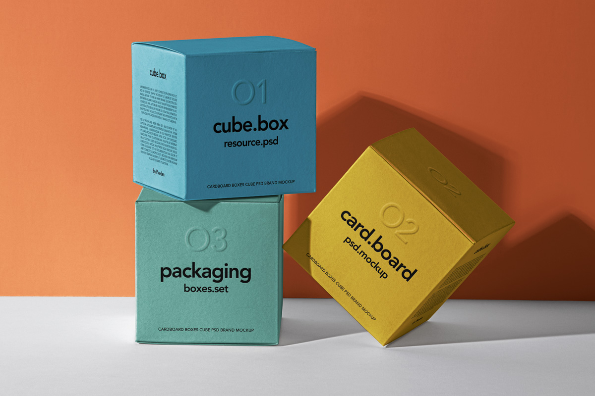 Square Box Template Psd