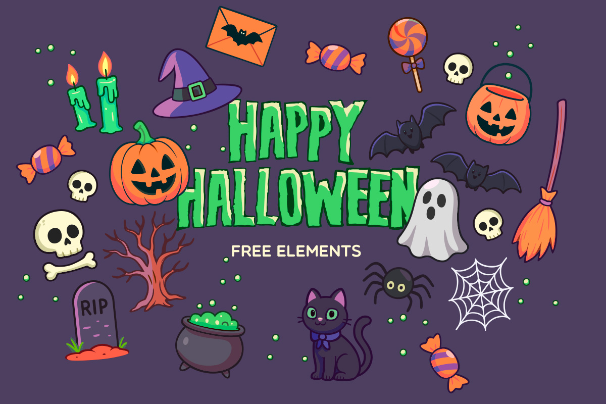 halloween vector elements