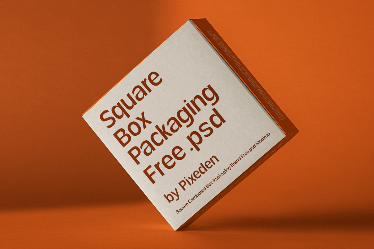 Square Box Template Psd