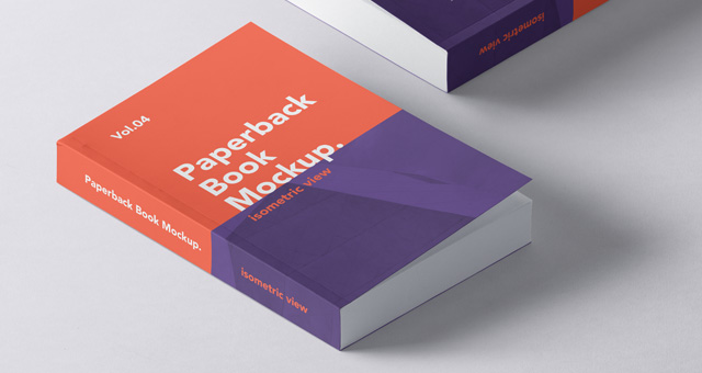 Paperback Psd Book Mockup Vol5 | Psd Mock Up Templates | Pixeden