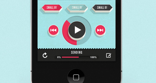 Retro iPhone App UI Kit Psd | Mobile Apps | Pixeden