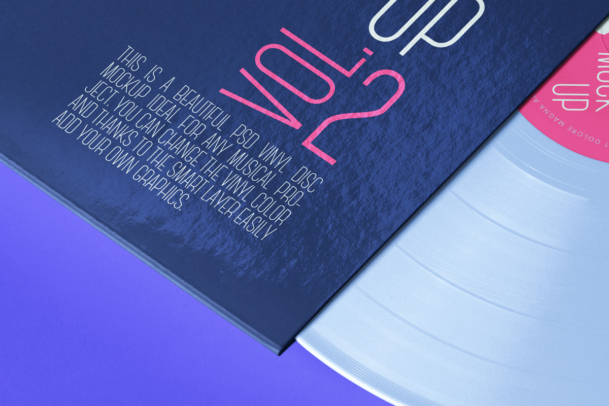Psd Vinyl Record Disc Mockup Vol2 | Psd Mock Up Templates | Pixeden