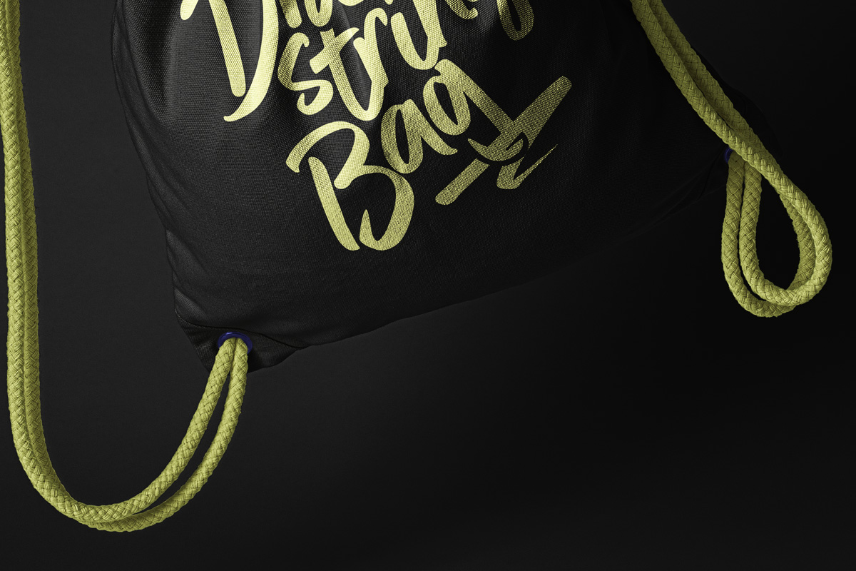 Gravity Psd Drawstring Bag Mockup | Psd Mock Up Templates | Pixeden
