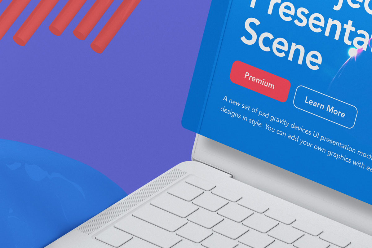 Abstract UI Project Scene Mockup | Psd Web Elements | Pixeden