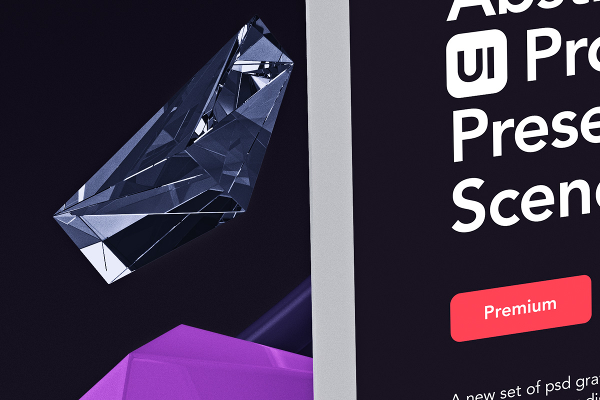 Abstract UI Project Scene Mockup 3 | Psd Web Elements | Pixeden