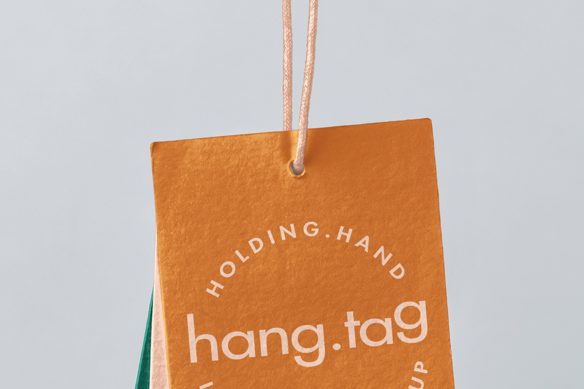 Hand Holding Psd Tag Label Mockup | Psd Mock Up Templates | Pixeden