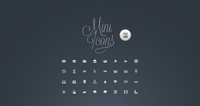 Mini Icons Set Vol6 | Media Icons | Pixeden