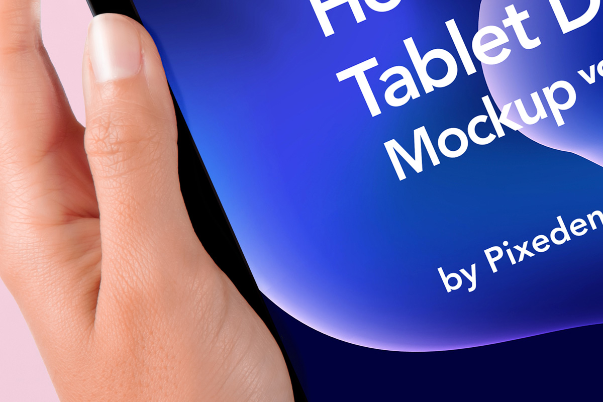 Hands Holding Psd iPad Mockup Device | Psd Mock Up Templates | Pixeden