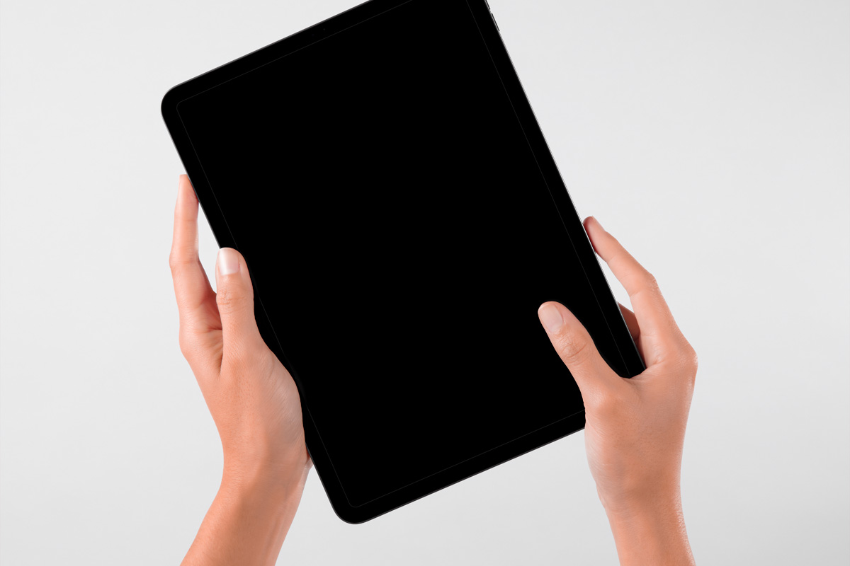 Hands Holding Psd iPad Mockup Device | Psd Mock Up Templates | Pixeden