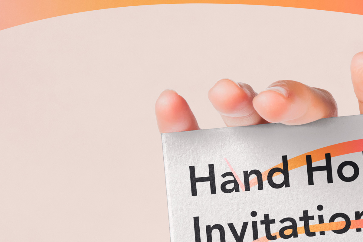 Hand Holding Psd Invitation Card Mockup | Psd Mock Up Templates | Pixeden