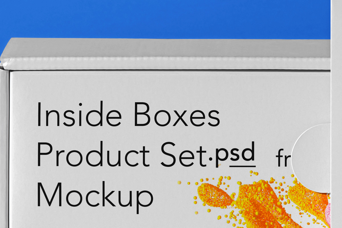 Product Branding Psd Box Mockup Set | Psd Mock Up Templates | Pixeden