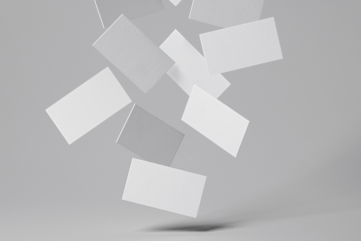 Falling Psd Business Card Mockup Branding | Psd Mock Up Templates | Pixeden