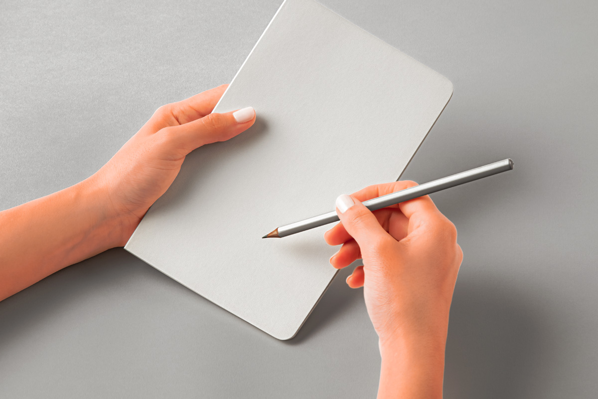 Hands Holding Psd Notebook Mockup | Psd Mock Up Templates | Pixeden