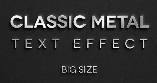 Classic Metal Psd Text Effect | Photoshop Text Effects | Pixeden Classic Metal Psd Text Effect | Photoshop Text Effects | Pixeden