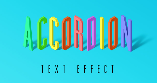 Accordion Psd Text Effect Photoshop Text Effects Pixeden
