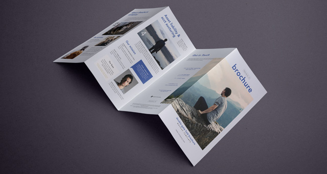 Psd Double Gate Fold Brochure Vol6 | Psd Mock Up Templates | Pixeden
