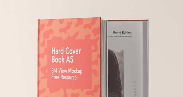 Psd A5 Hardcover Book Vol6 Psd Mock Up Templates Pixeden